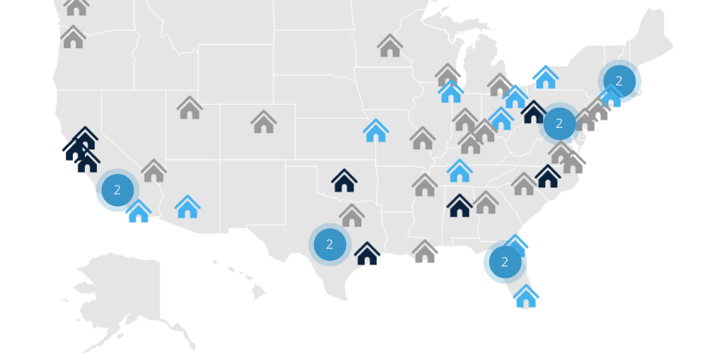 2024 Best Airbnb Cities map by Clever Real Estate - Infogram