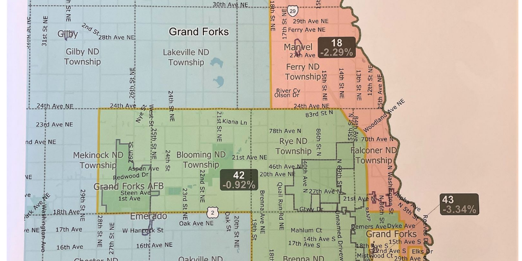 Proposed rural Grand Forks County map - Infogram