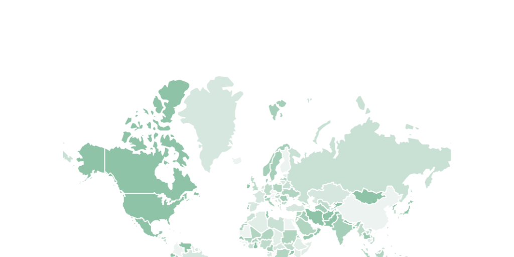 World Map Heatmap By Viktória Vad Infogram