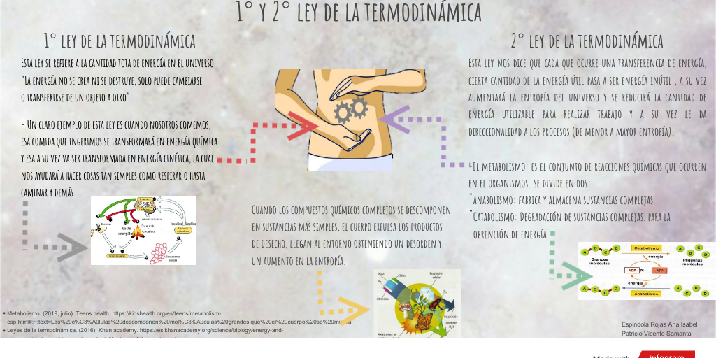 Infografía leyes de la termodinámica by isa espindola - Infogram