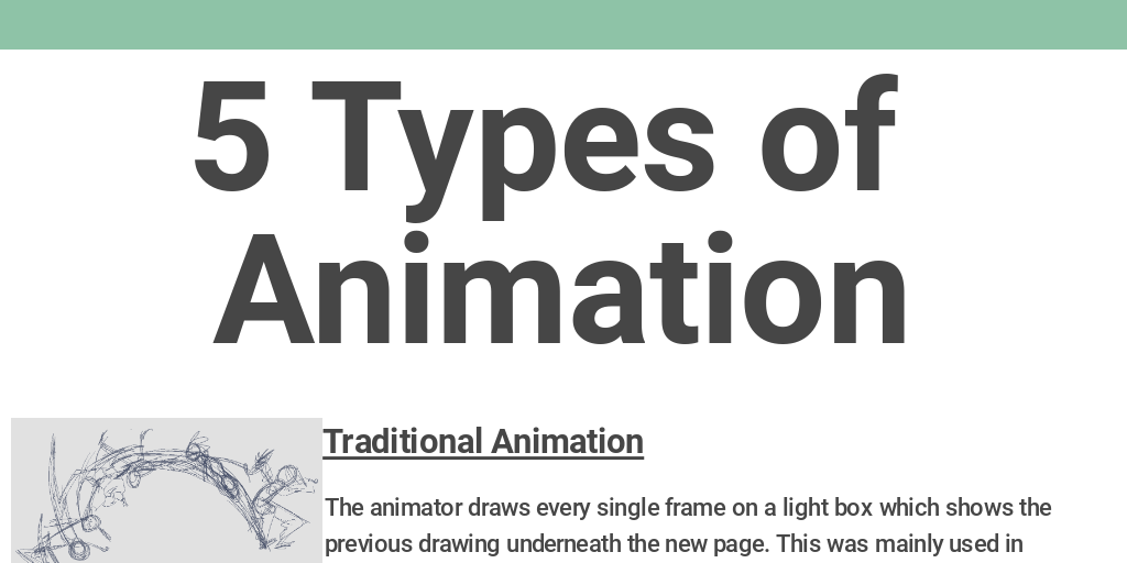5 Types of Animation - Infogram