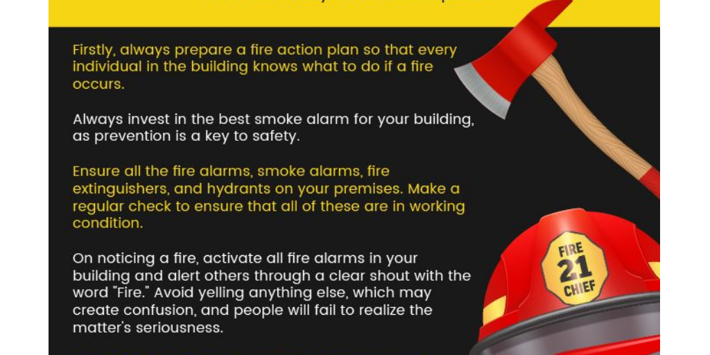 Fire Safety Precautions - Top Tips For Fire Safety - Infogram