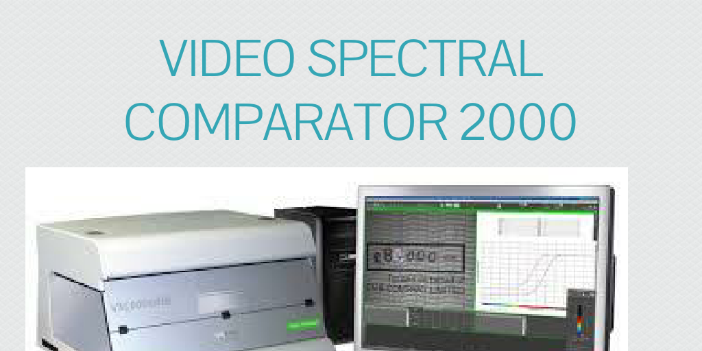 Video Spectral Comparator 2000 By Anna Holmes Infogram