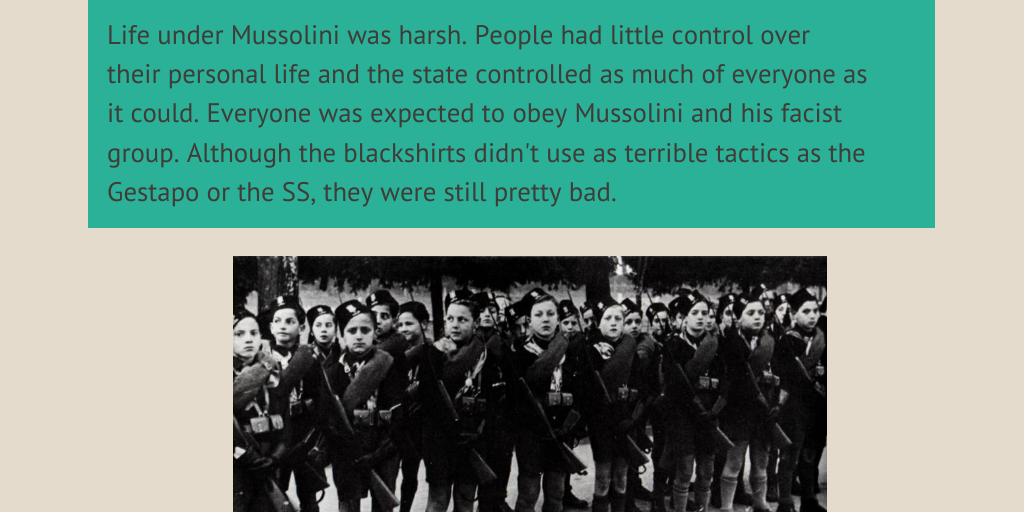 Benito Mussolini Totalitarian Rule - Infogram