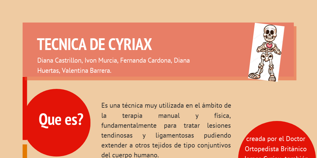 Tecnica cyriax by diana castrillon - Infogram