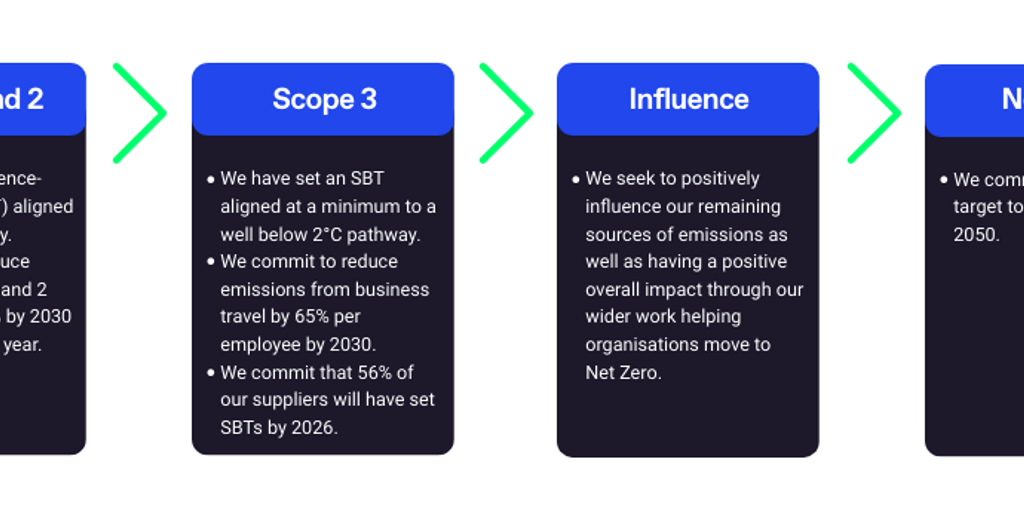 Net Zero flow chart - Infogram