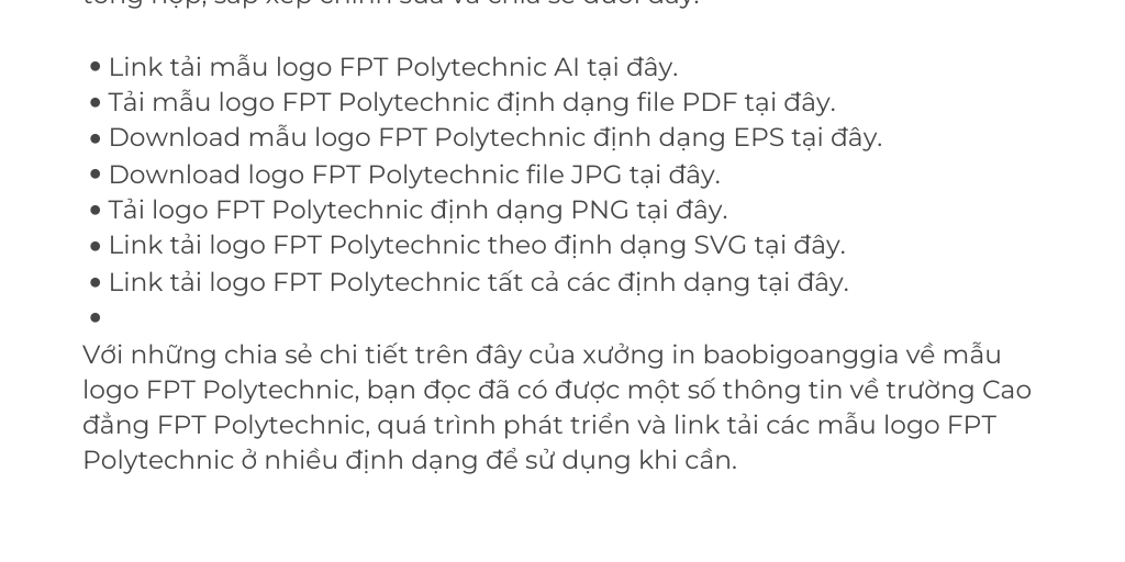 Download mẫu logo FPT Polytechnic đầy đủ định dạng by Vựa in nhanh ...