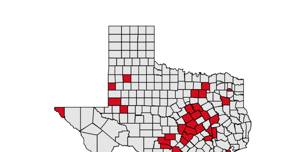 Texas statewide influenza activity map by KSAT.com - Infogram
