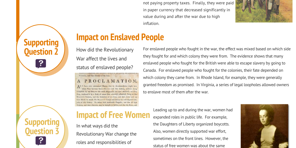 Revolutionary War Research Infographic by Steve DuScheid - Infogram