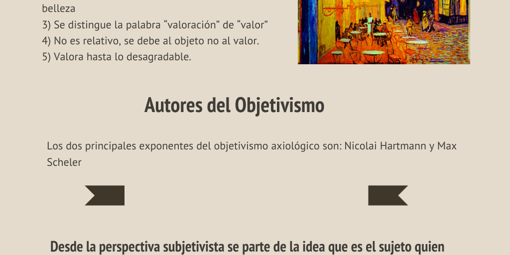 Objetivismo y subjetivismo axiológico by abelardo garcia - Infogram