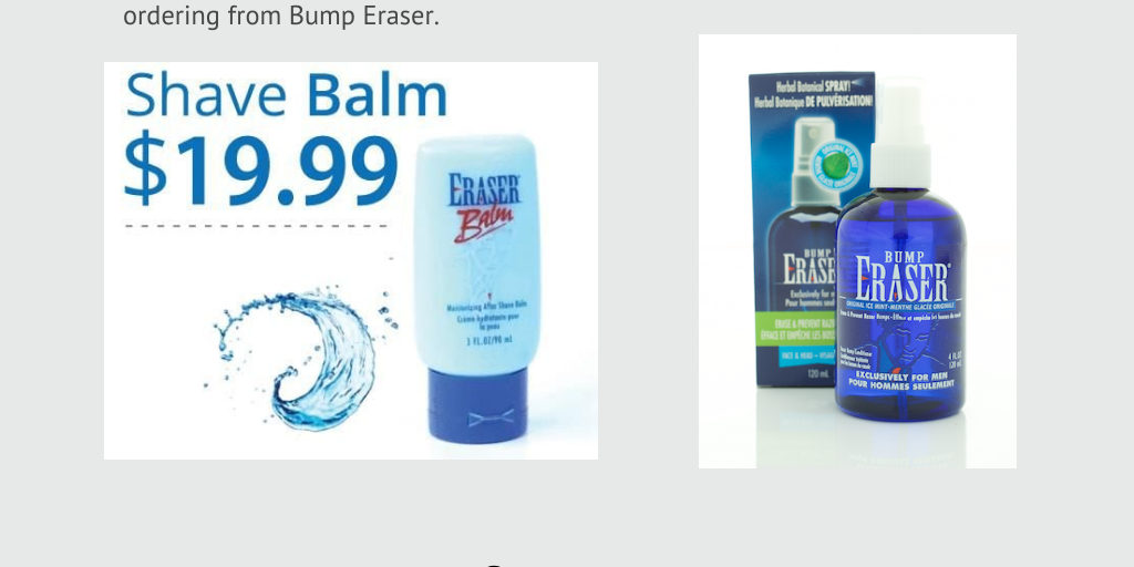 Shave safely with shaving bumps eraser by Bump Eraser - Infogram