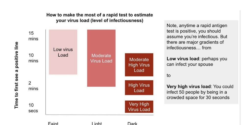 COVID-19 test schematic from Michael Mina - Infogram