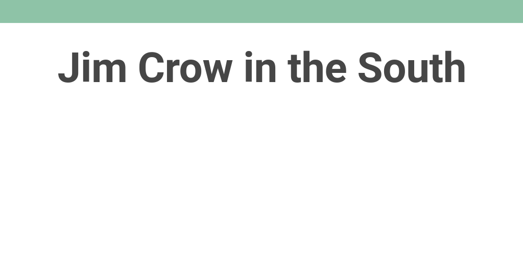 jim crow infographic by demarae martinez - Infogram