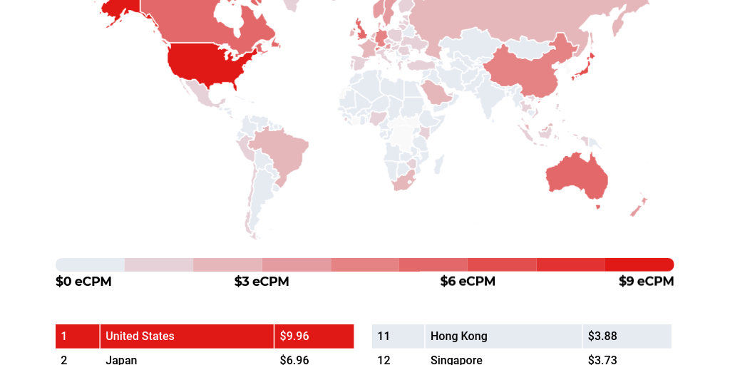 2021 Q2 eCPM FullScreen - World Map by Stack Team - Infogram