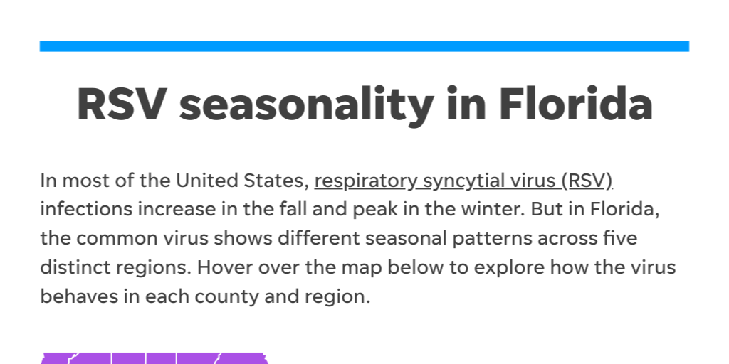 RSV seasonality in Florida by Treasure Coast - Infogram