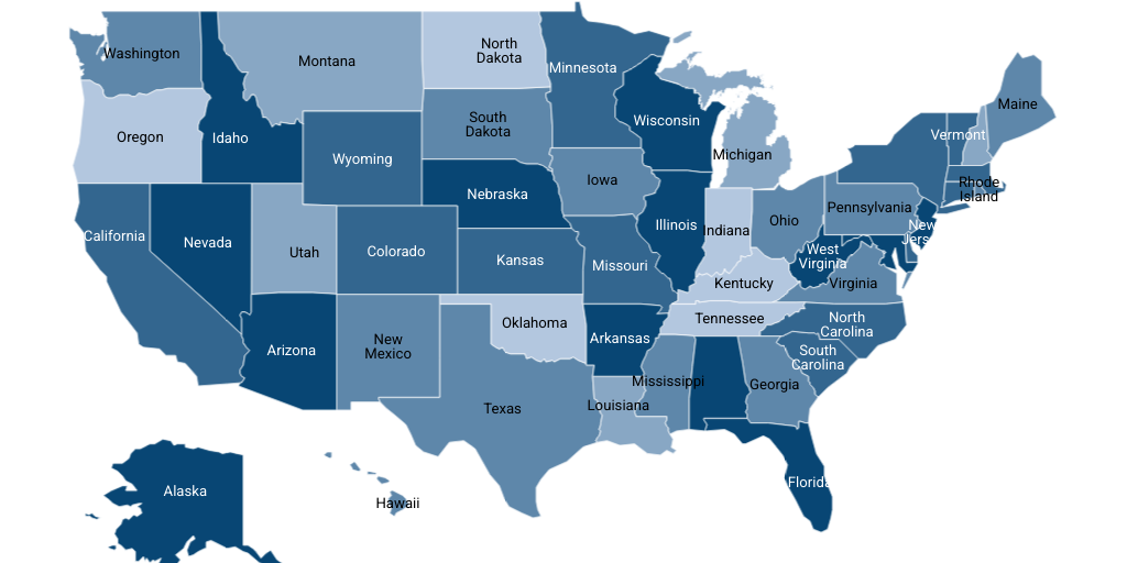 DRAFT State Data Dashboards US MAP by Katharine Stevens - Infogram