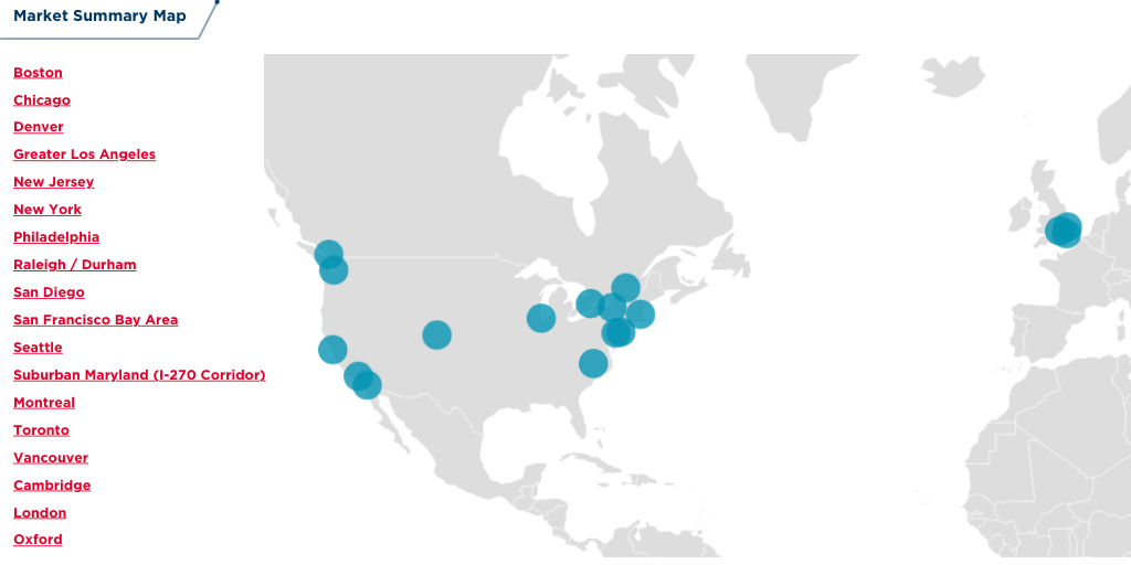 Q3 Life Sciences Market Map by C&W - Infogram