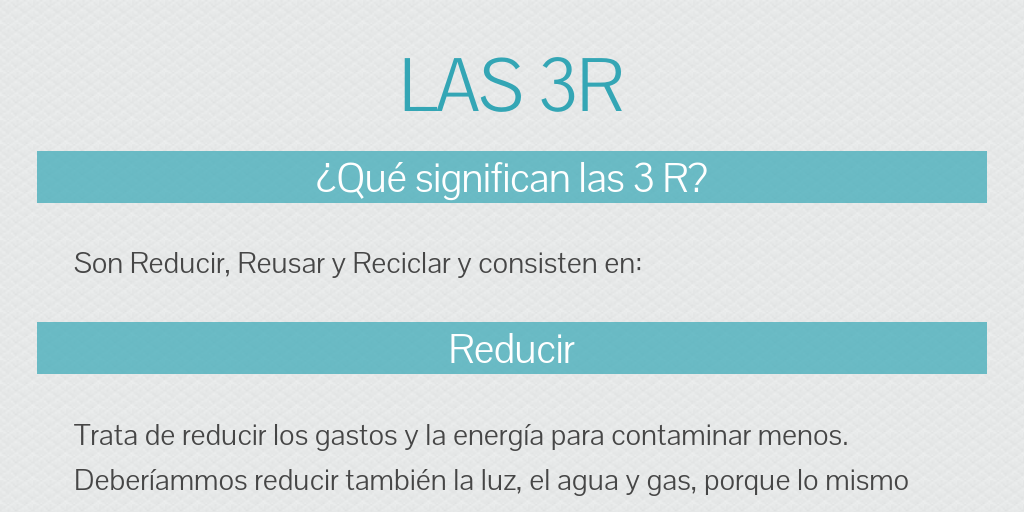 Las 3R - Infogram