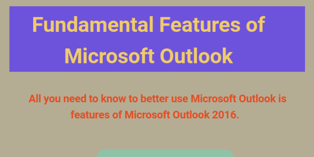 Fundamental Features of Microsoft Outlook - Infogram
