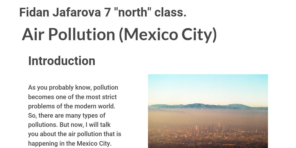 Air pollution (Mexico City) - Infogram