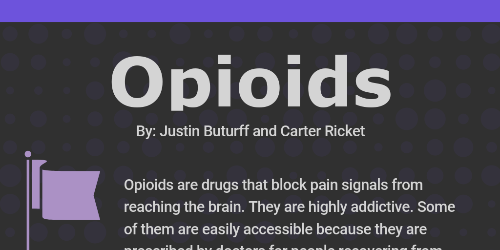 Opioids by Justin Buturff and Carter Ricket by Justin Buturff - Infogram
