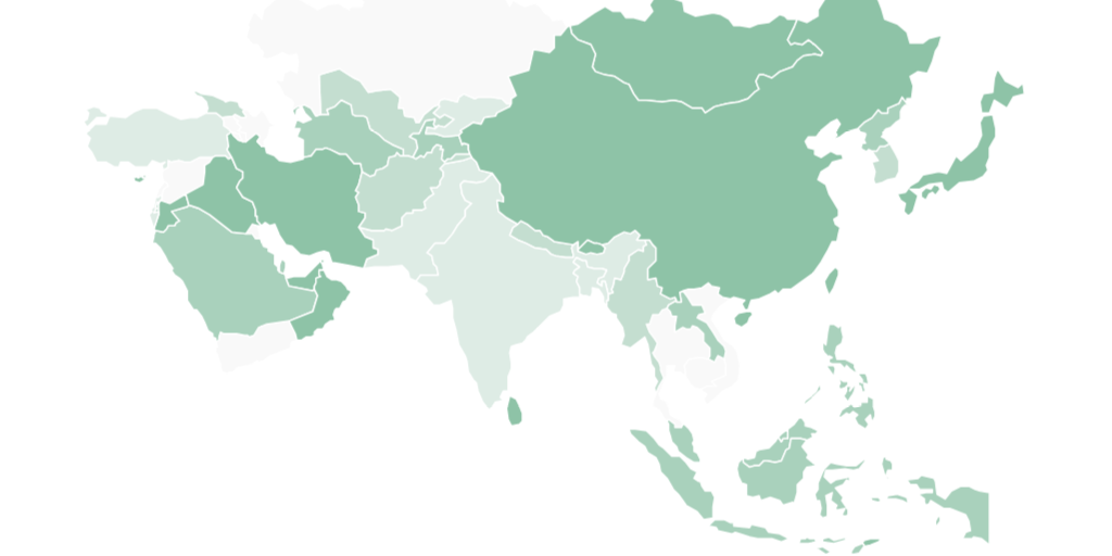 Asia Map by Qwerty Key - Infogram