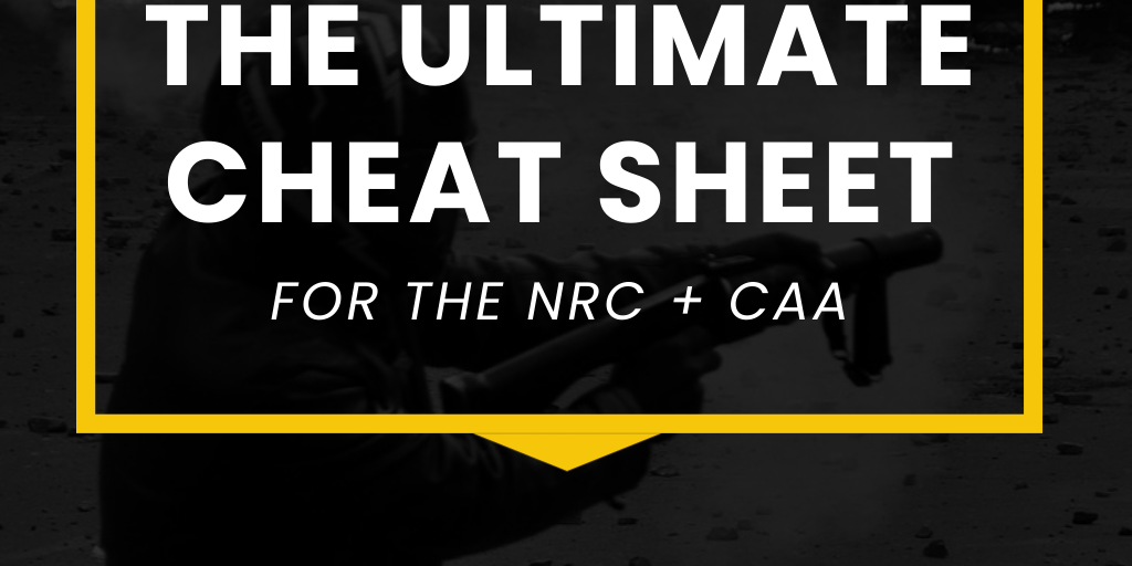 The Ultimate NRC Cheat Sheet - Infogram