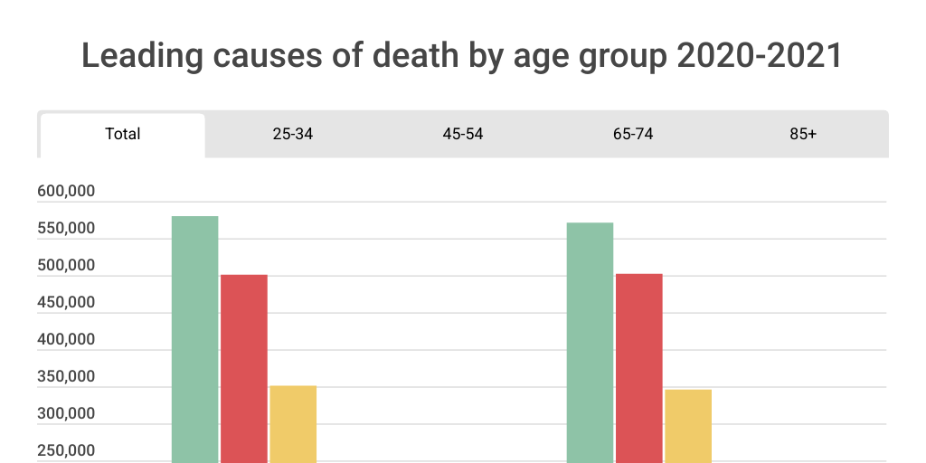 Leading causes of death 2020-2021 - Infogram