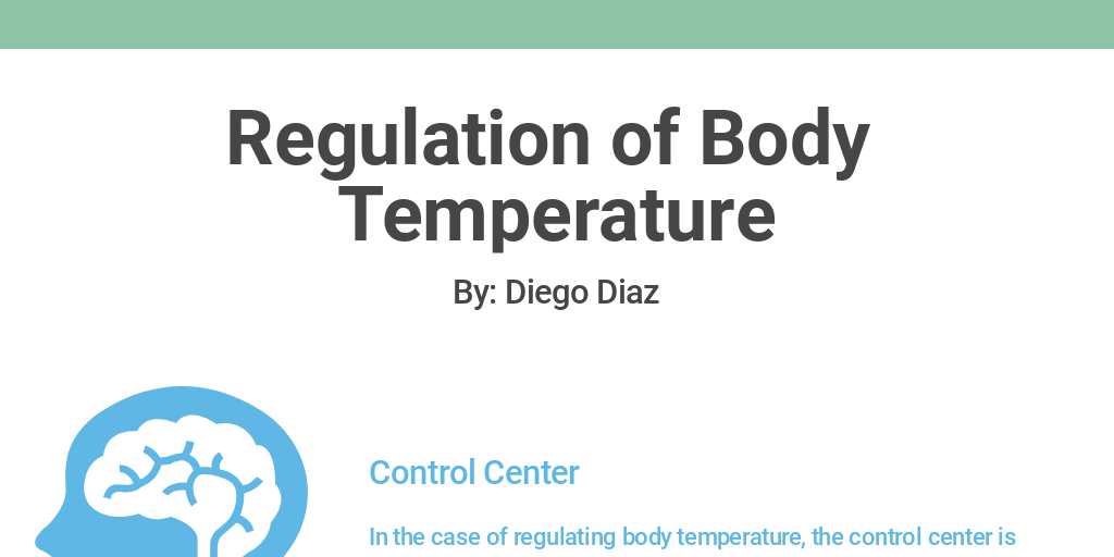 Regulation of Body Temperature - Infogram