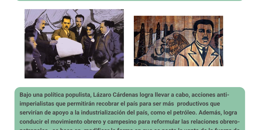 El Cardenismo Y La Consolidación Del Actual Estado Mexicano Infogram