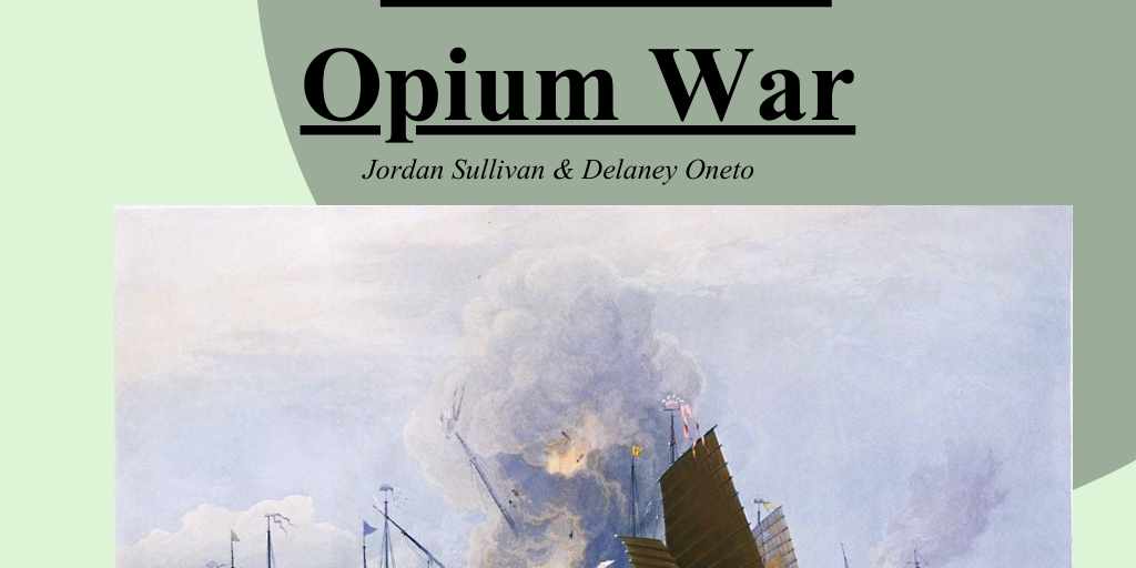 First Opium War Infographic - Infogram