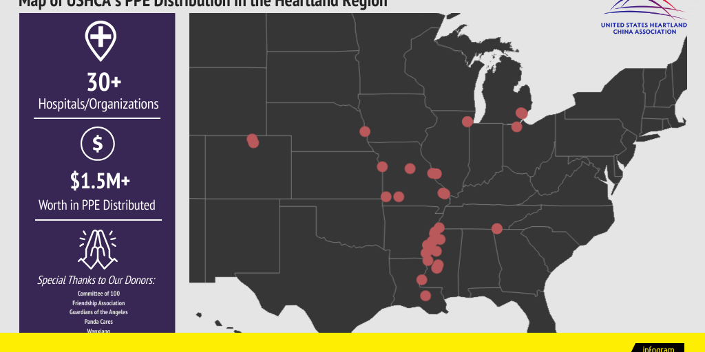 Map of PPE Distribution in the Heartland by Andrea Levan - Infogram
