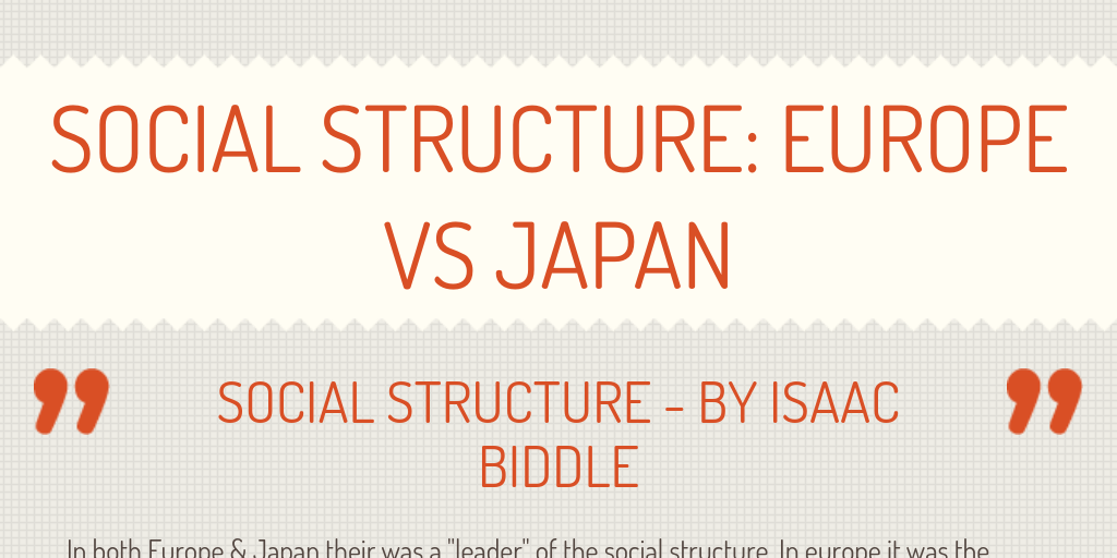 Social Structure: Europe Vs Japan - Infogram