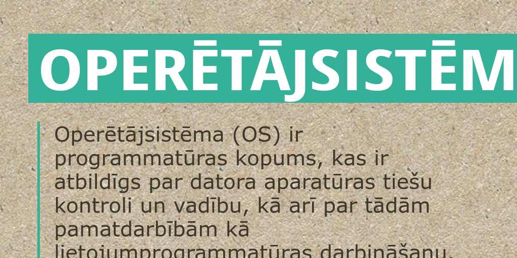 Operētājsistēmas by Ojars Rozenbergs - Infogram
